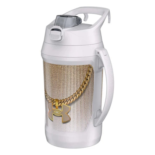 Under Armour Playmaker White Charma/Grey Heather Jug 64 oz. Water Bott ...