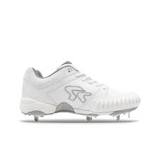 Ringor Flite Spike "White/Silver" Women's Softball Cleat with Pitching ...